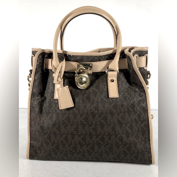 Michael Kors | Bags | Michael Kors Signature Perforated Mk Logo Tote ...